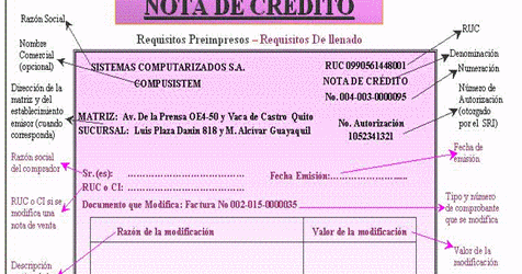 NOTA DE CREDITO ~ COMPROBANTES DE PAGO