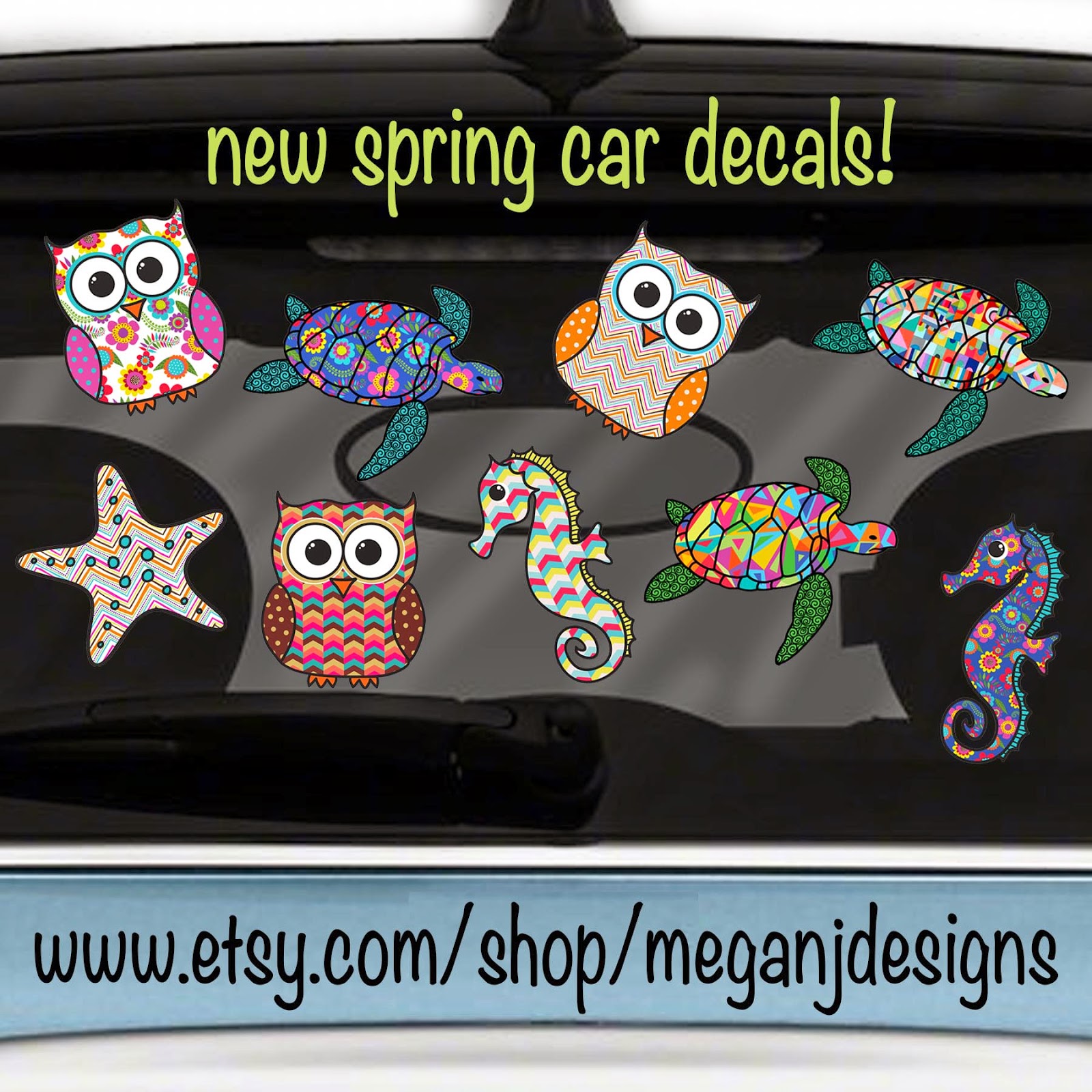 Creating Megan: Spring/Summer Car Decals