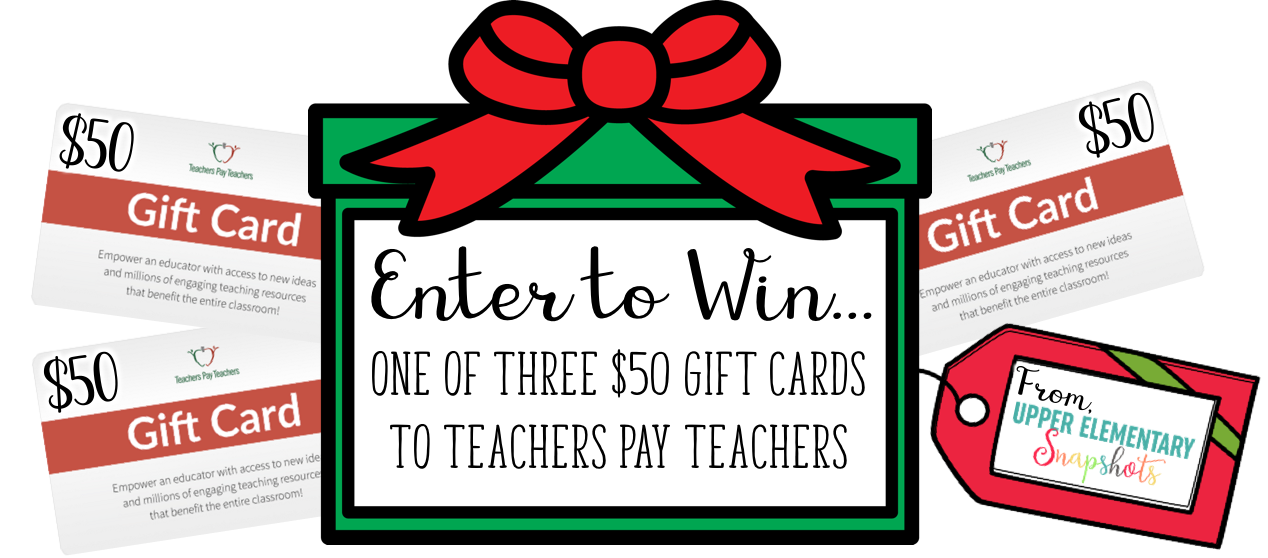 Holiday Snapshots!! Plus, a HUGE Giveaway!! | Upper Elementary Snapshots Holiday Snapshots!! Plus, a HUGE Giveaway!! | Upper Elementary Snapshots
