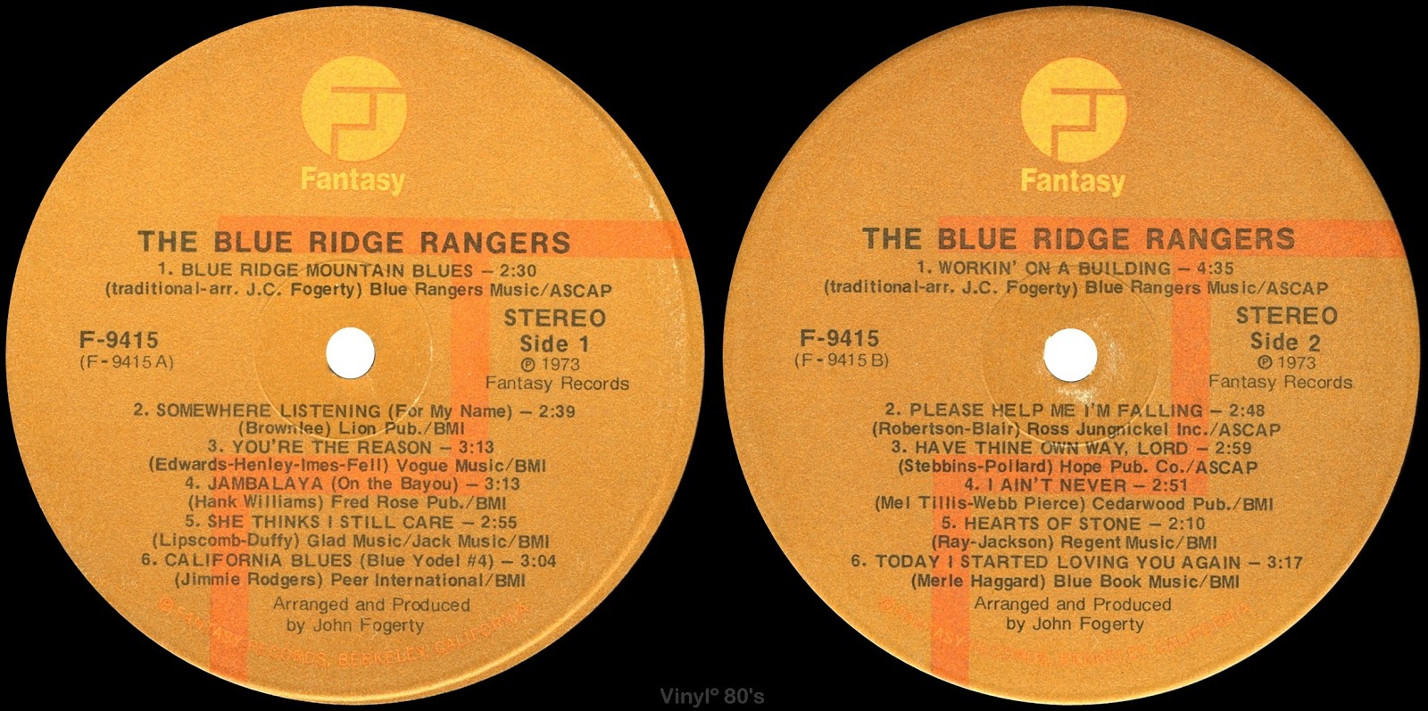 1973 The Blue Ridge Rangers - John Fogerty - Rockronología