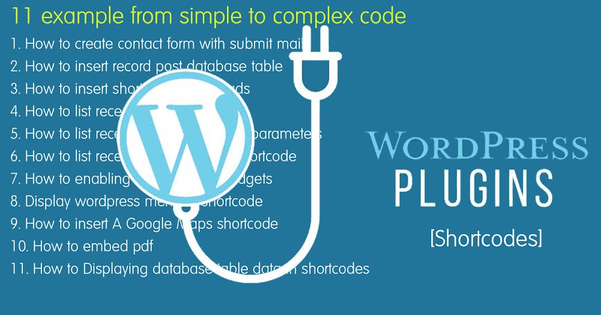 How to create wodpress plugins and shortcodes 11 example from simple to complex | Tutorial101