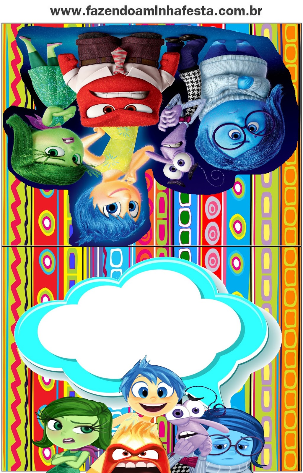 Birthday of Inside Out: Free Printable Candy Bar Labels. - Oh My Fiesta ...