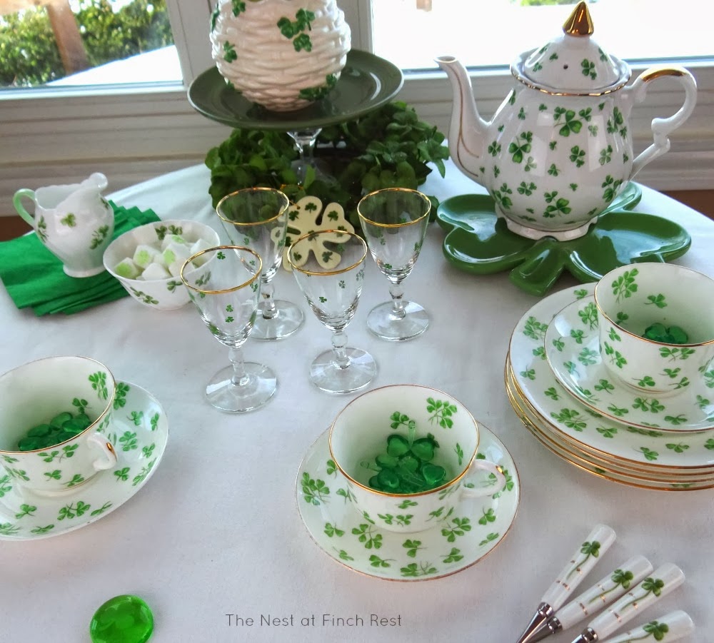 The Nest at Finch Rest: A Shamrock Tea Table