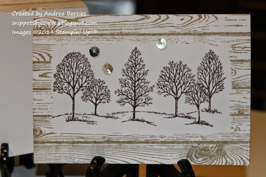 Snippets: One-layer framed trees card