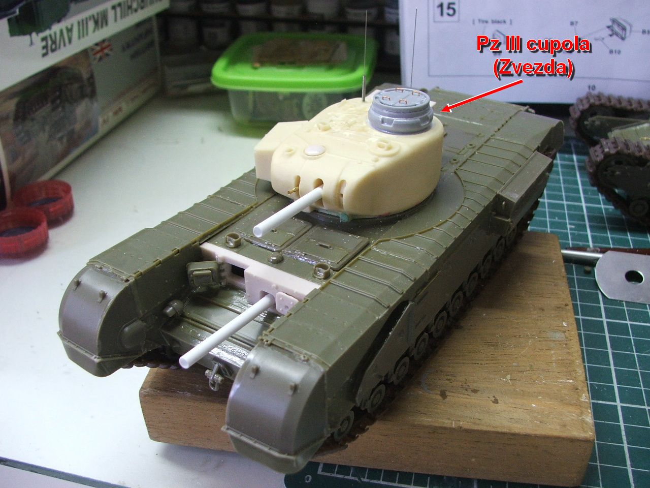 Panzerserra Bunker- Military Scale Models in 1/35 scale: Churchill Mk ...