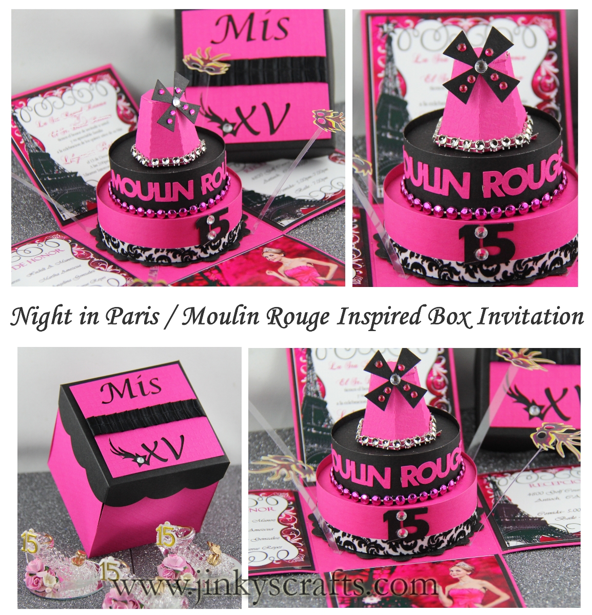 Jinky's Crafts & Designs: Night in Paris + Moulin Rouge Theme Inspired ...