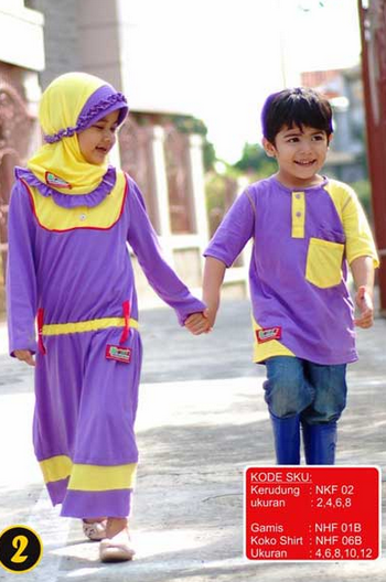 Inspirasi Desain Pakaian Muslim Anak yang Simpel dan Menarik ...