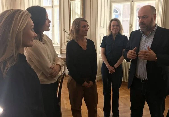 Crown Princess Mary visited four Danish fashion companies