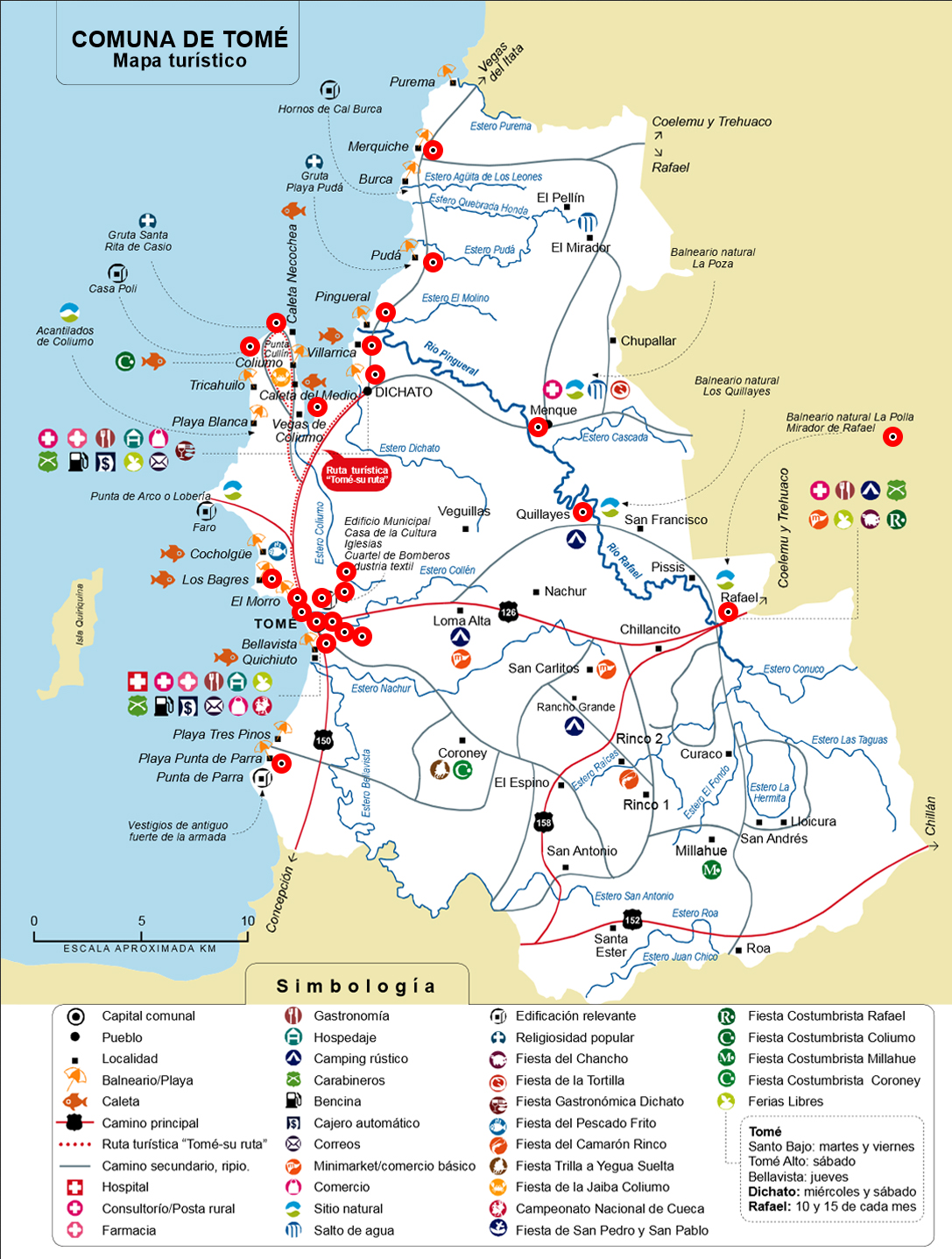 Dónde pasar las vacaciones este verano 2018?....TOMÉ (Chile) es una de ...