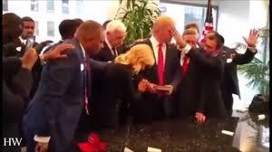 Kenneth Copeland Lays Hands and Prays Over Donald Trump ~ Gospelvoice