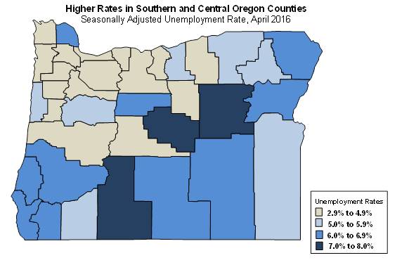 Oregon Workforce and Economic Information: March 2016 Employment and ...