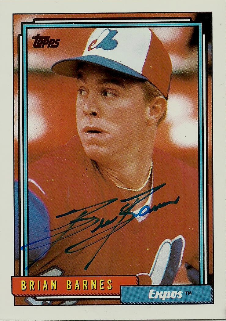 Hell's Valuable Collectibles: Brian Barnes: Two Autographed Cards