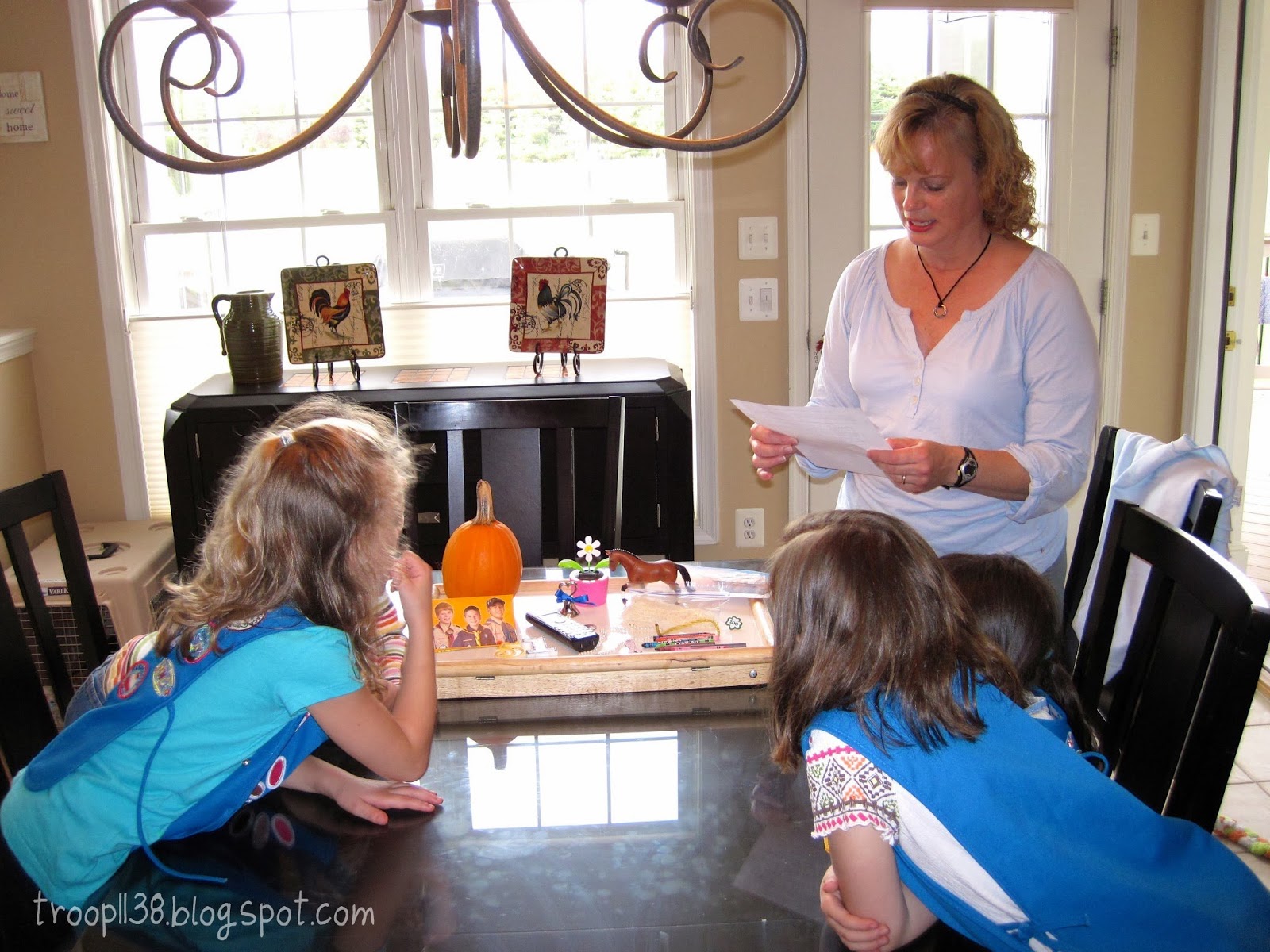 Girl Scout Troop 1138: Juliette Low Bday, Pumpkin Craft