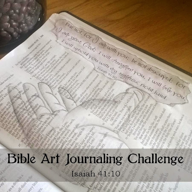 Upheld By His Righteous Right Hand ~ Bible Art Journaling Challenge ...