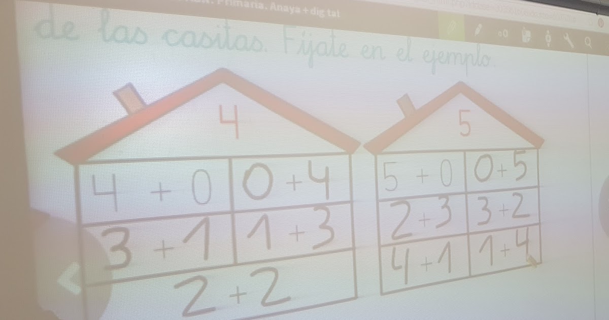 **MI MAESTRA PURI**: TAREA DE MATEMÁTICAS HECHA EN CLASE: CASITAS DEL 4 ...