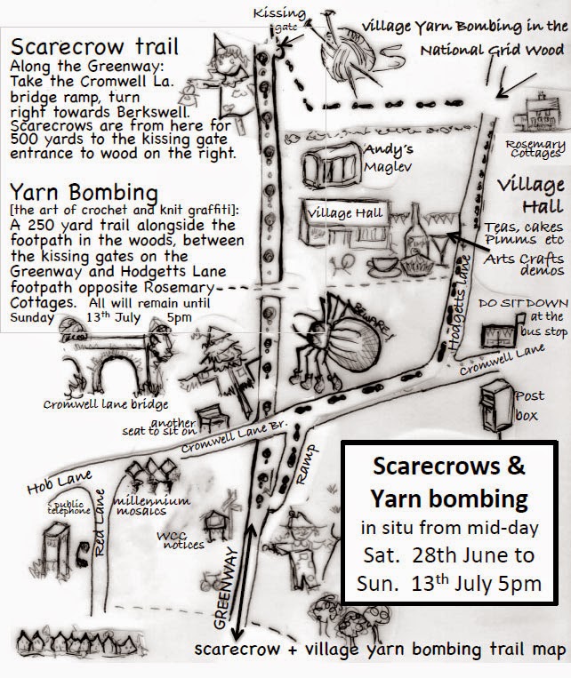 Burton Green: Yarn Bombing and Scarecrow Trail