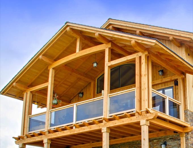 Prefab homes and modular homes in Canada: Purcell Timber Frames