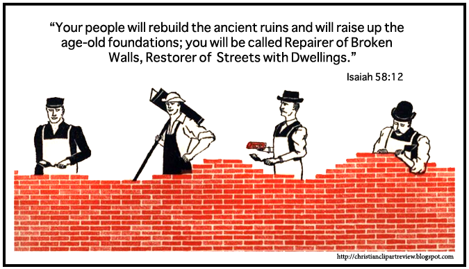 Building a Brick Wall, Including Scripture | Christian Clip Art Review