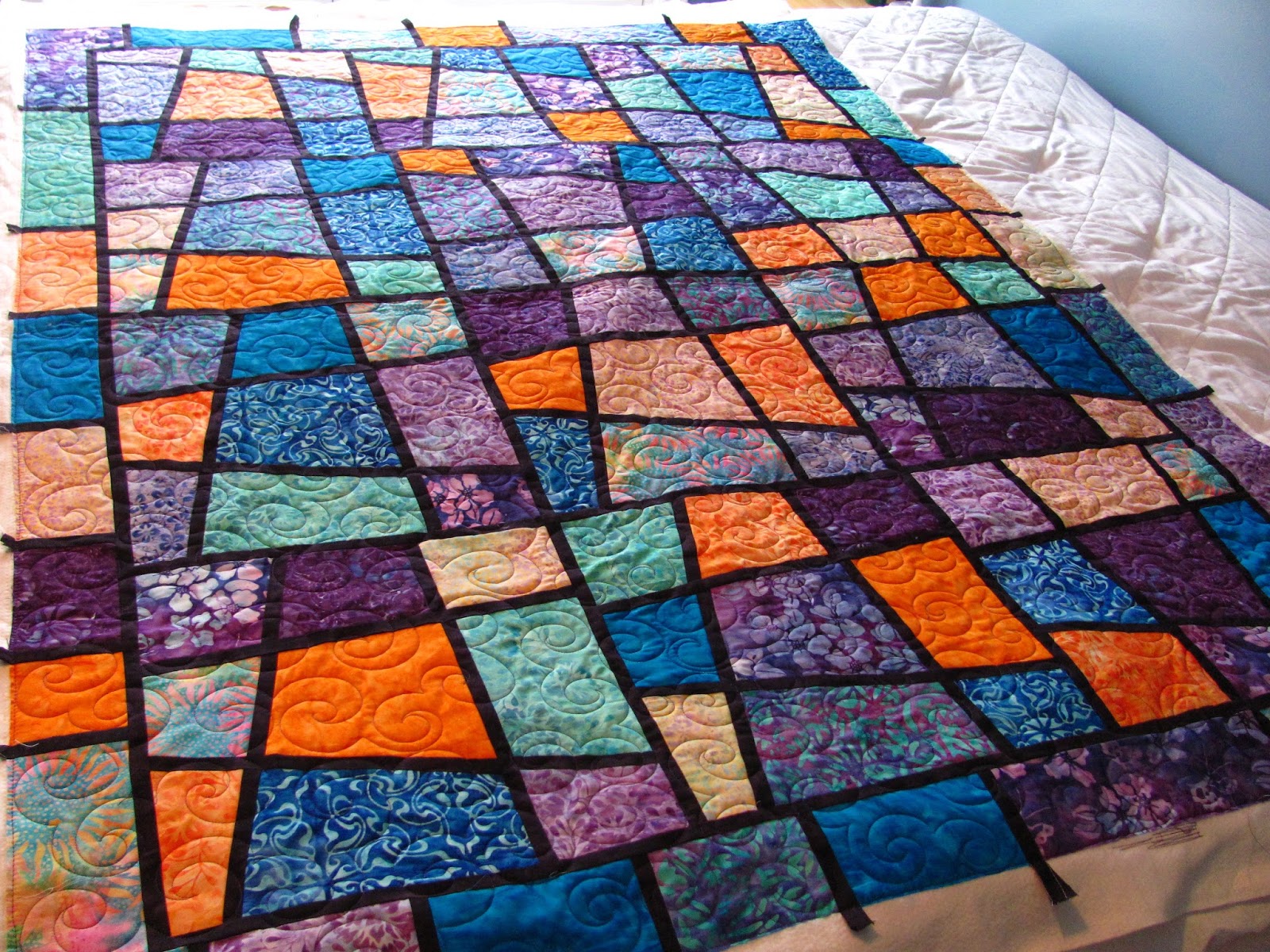 mmm quilts: Stained Glass--Magic Tiles
