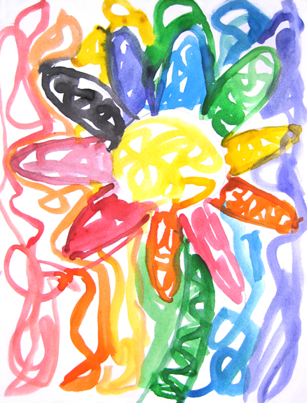 My Adventures In Positive Space: Continuous Line Paintings: Inspired by ...