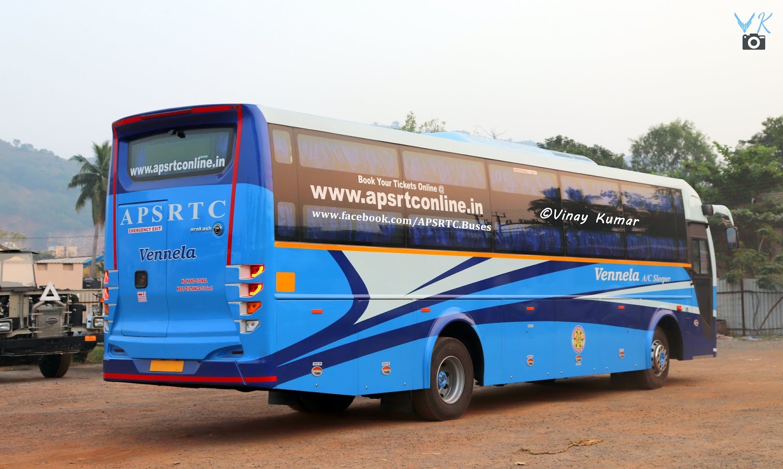 APSRTC NEW VENNELA AC SLEEPER BHARAT BENZ BUS