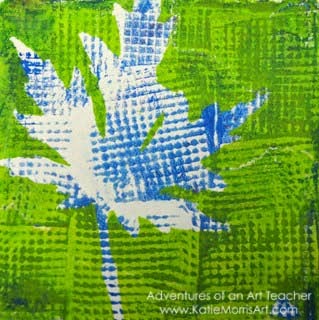 Katie Morris Art: Positive and Negative Leaf Prints