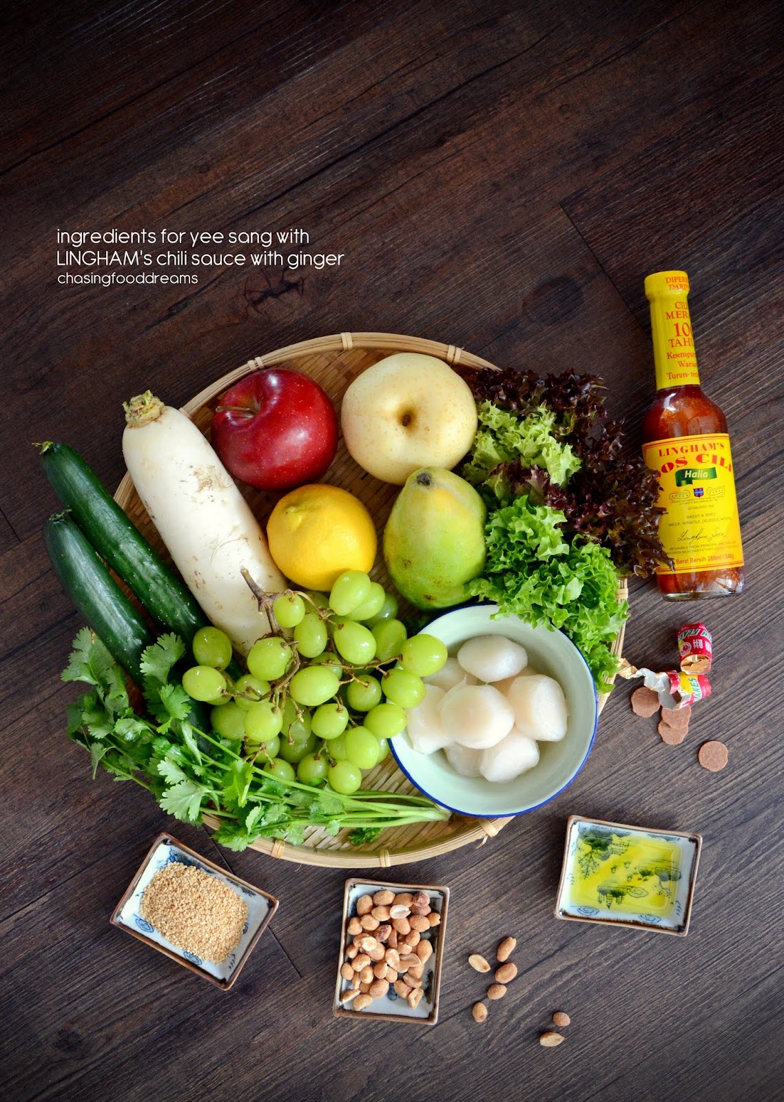 CHASING FOOD DREAMS: Recipe: Yee Sang with LINGHAM’s Chili Sauce with ...