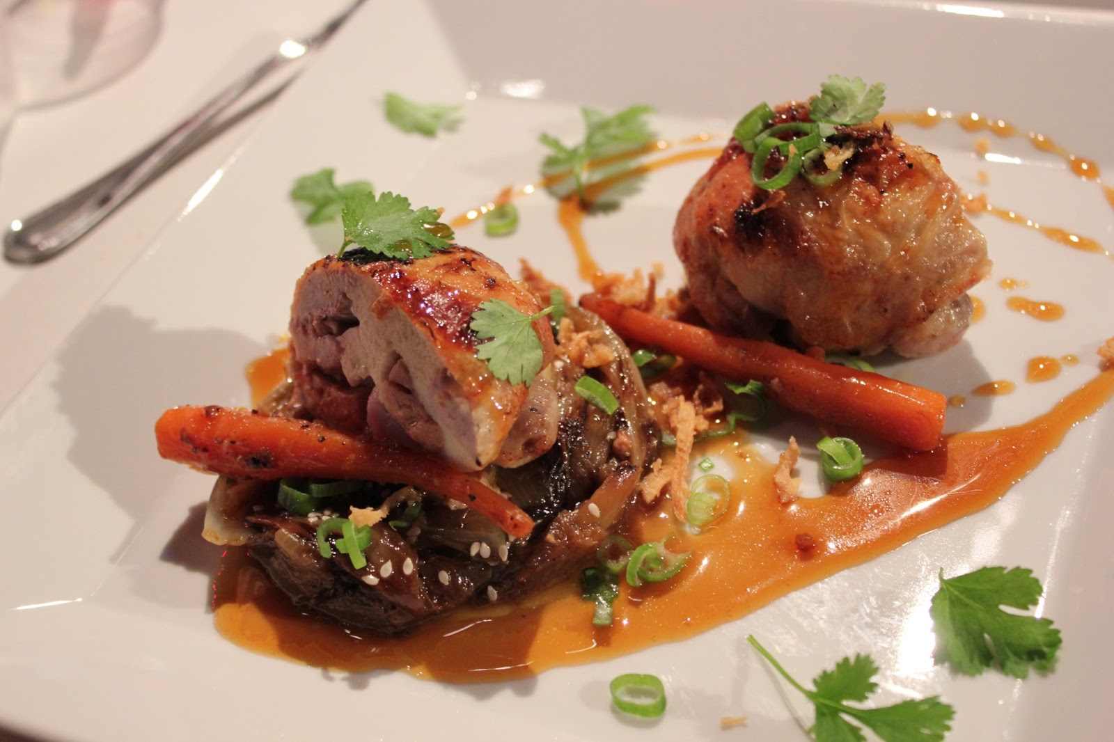 Jessy's Kitchen: Caille farcie au foie gras sauce Teriyaki, chicons au ...