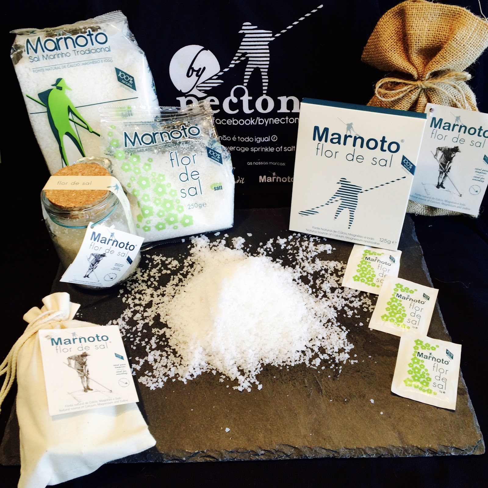 Sal Marinho e Flor de Sal Marnoto - by Necton - Carlota entre tachos