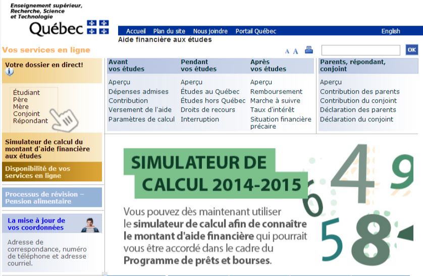 Le blogue du C.O.: Mise à jour du simulateur de calcul pour les prêts ...