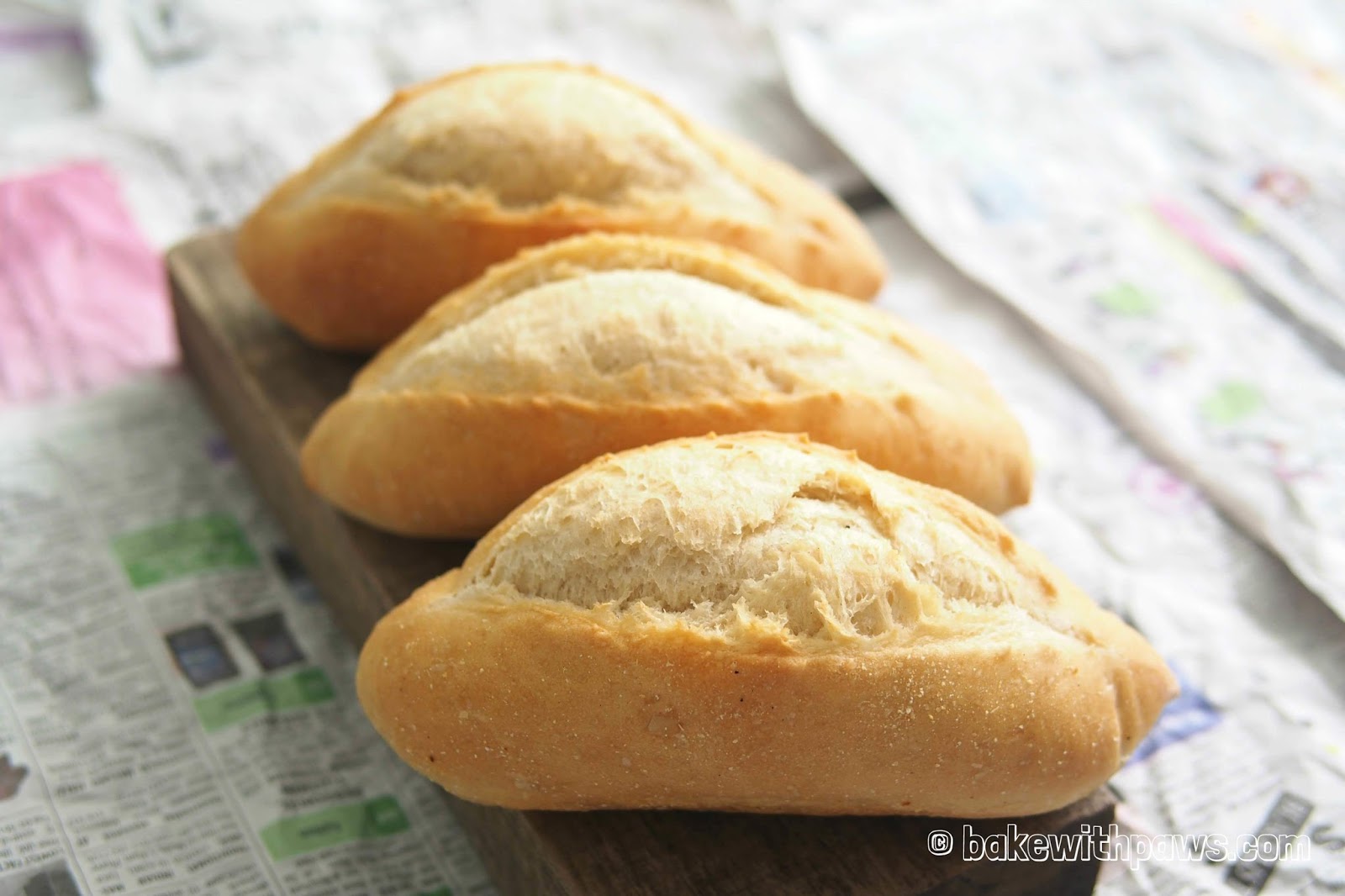 Vietnamese Baguette (Banh Mi) - Sponge Dough Method - BAKE WITH PAWS