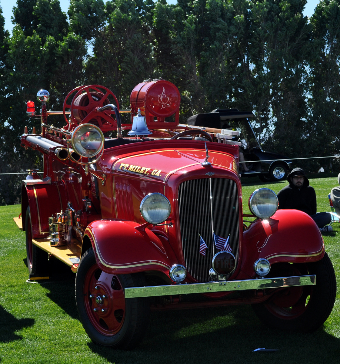Just A Car Guy: 1934 Chevy chassis Howe fire engine, built for and ...