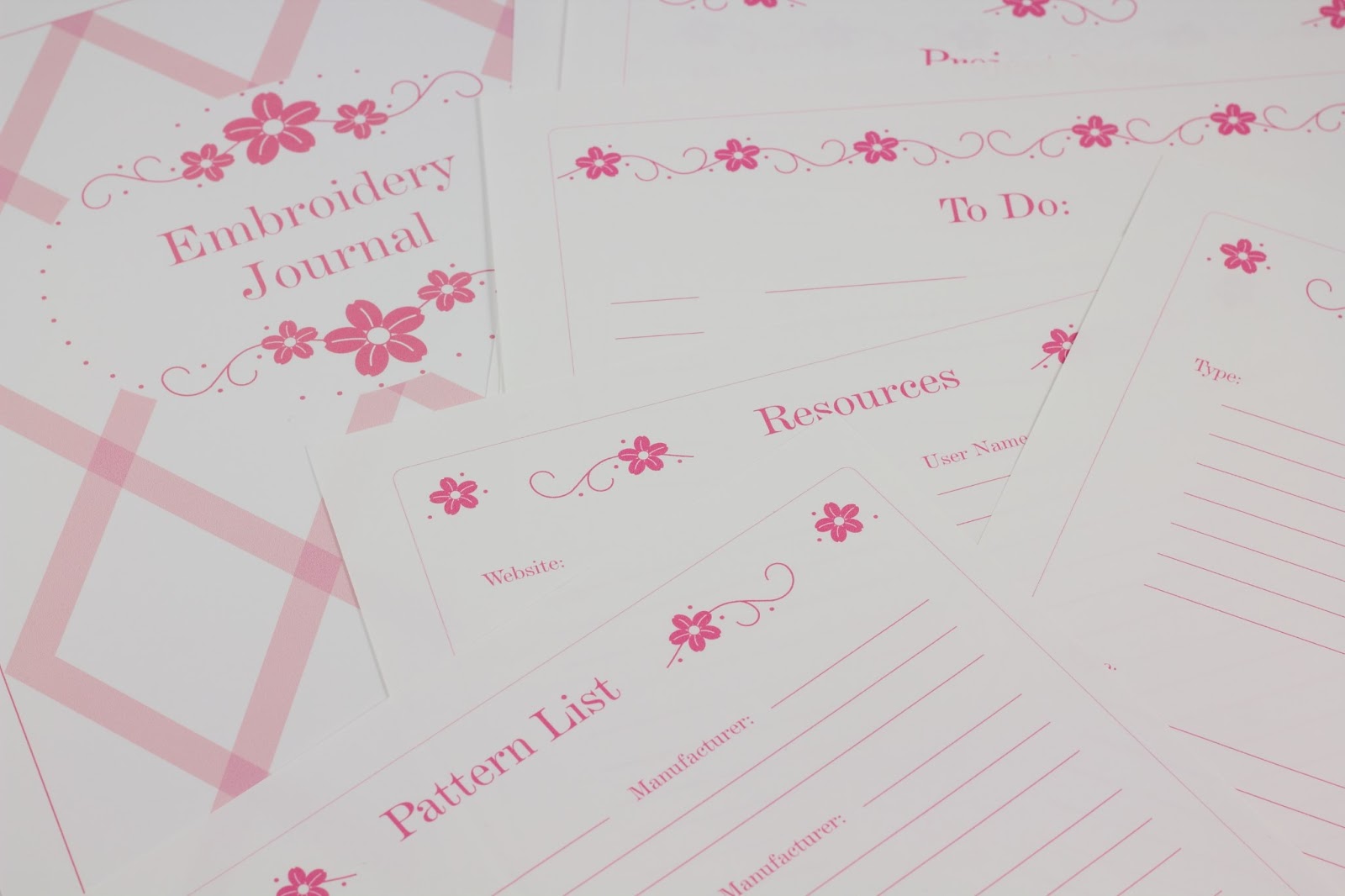 big B: Organization - Embroidery Journal