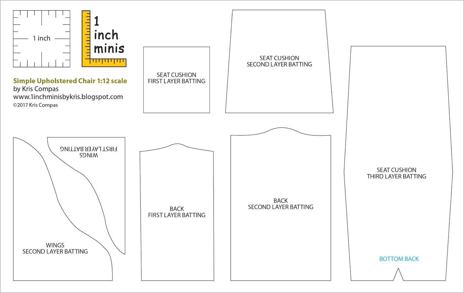 Dollhouse Miniature Furniture - Tutorials | 1 inch minis: SIMPLE 1 INCH ...