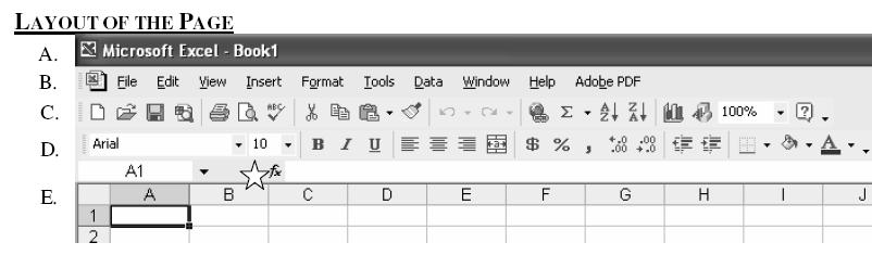 Learning Made Easy: MS Excel Layout
