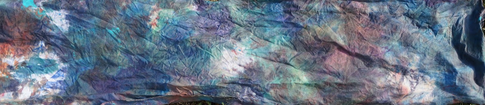 Ginger Wilson: Puddle painting fabric