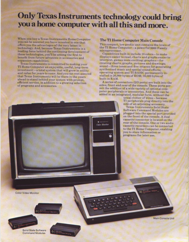 TI-99/4A computer