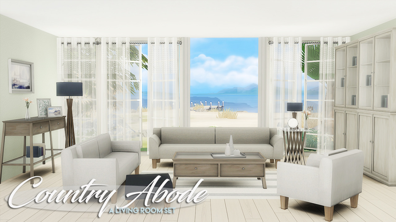 Country Abode - A livingroom set ~ Nathys Sims
