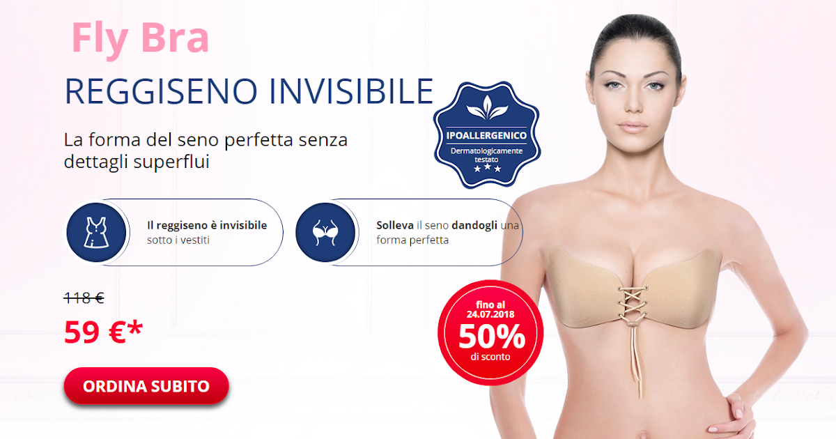 Fly Bra, il reggiseno invisibile per dare forma perfetta al seno