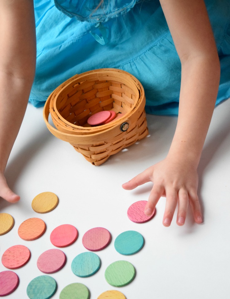 Dyed Wooden Discs For Playing and Learning | What Can We Do With Paper ...
