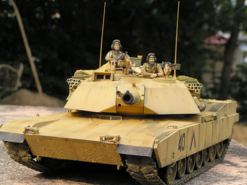 The Singapore otaku : Pla model (2): M1 Abrams 1st Armoured Division