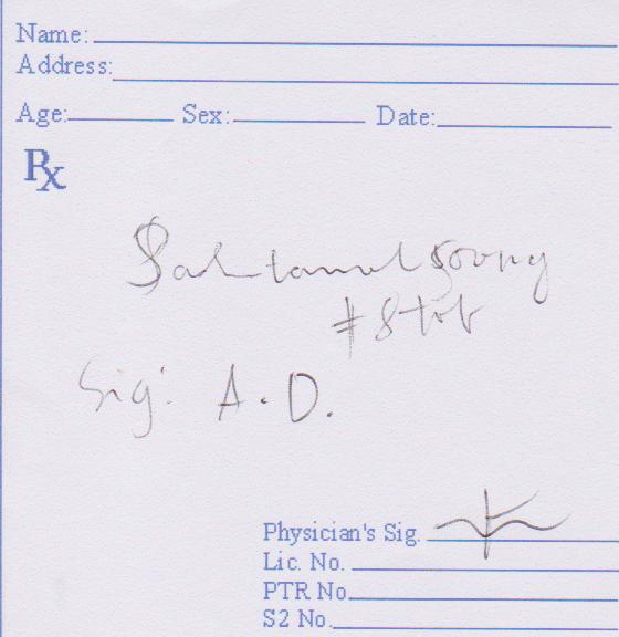 PHARMACY: Samples of Erroneous, Violative and Impossible Prescriptions