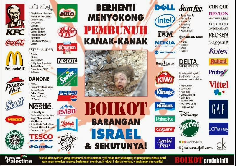 KamiRakyatMalaysiaBoikotBaranganDariIzrael: Barang-Barang Israel