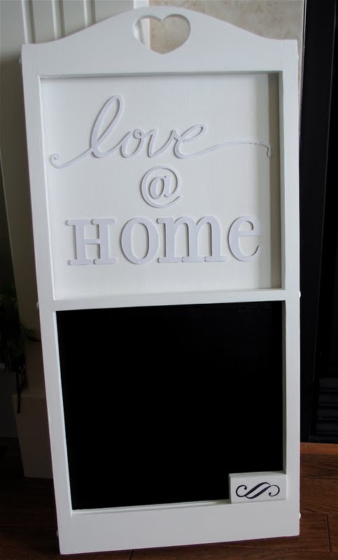 Creative "Try"als: Love at Home Chalkboard