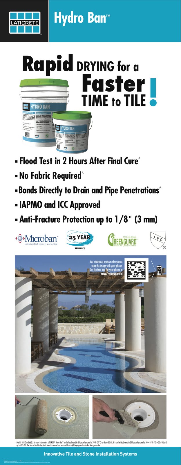 Laticrete Conversations: New Improved HydroBan Waterproofing