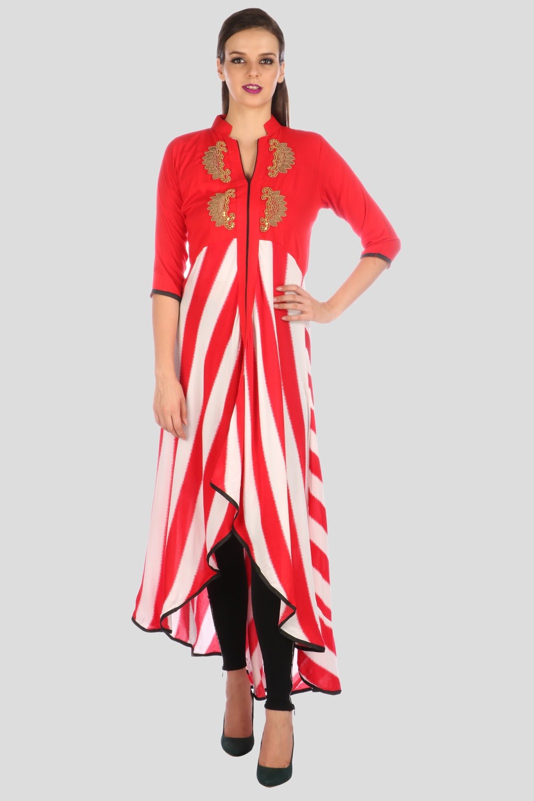 10 Gorgeous Red Kurtis Every Girl Would Love To Have In Her Wardrobe ...