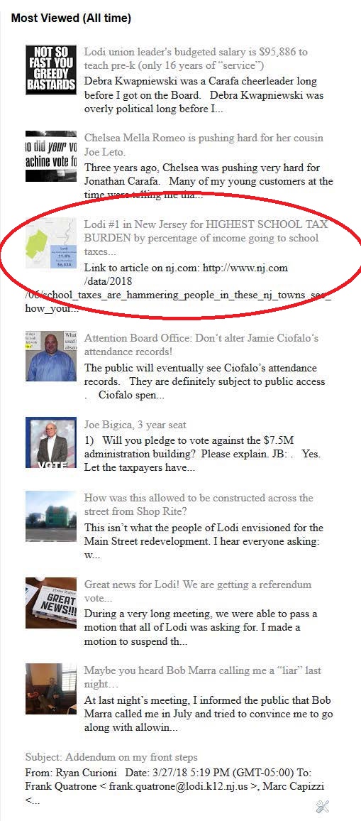 Lodi By The Numbers: The most viewed post of the week has become the ...