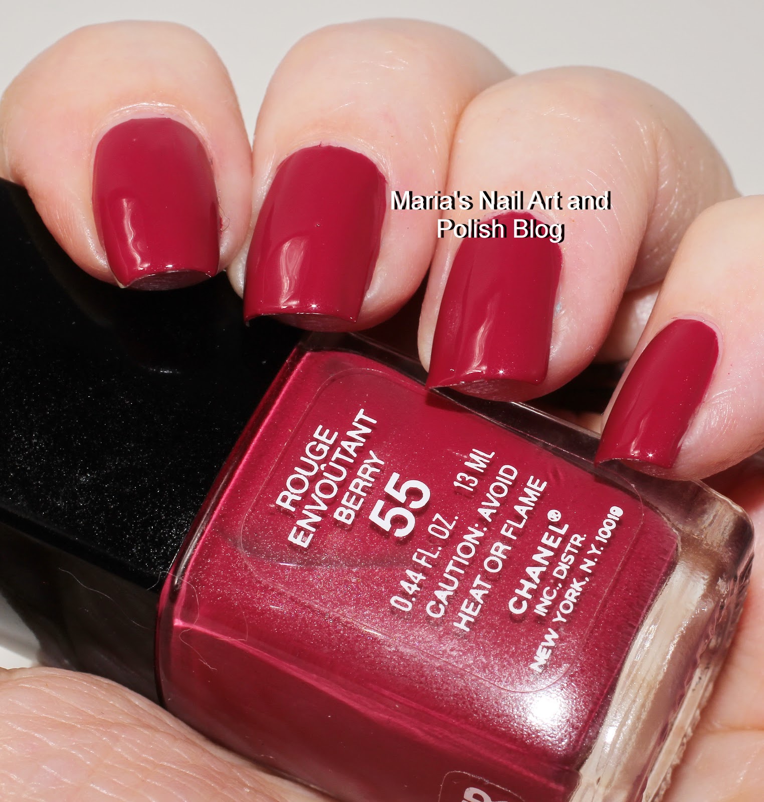 Marias Nail Art and Polish Blog: Chanel Rouge Envoutant - Berry 55 swatches