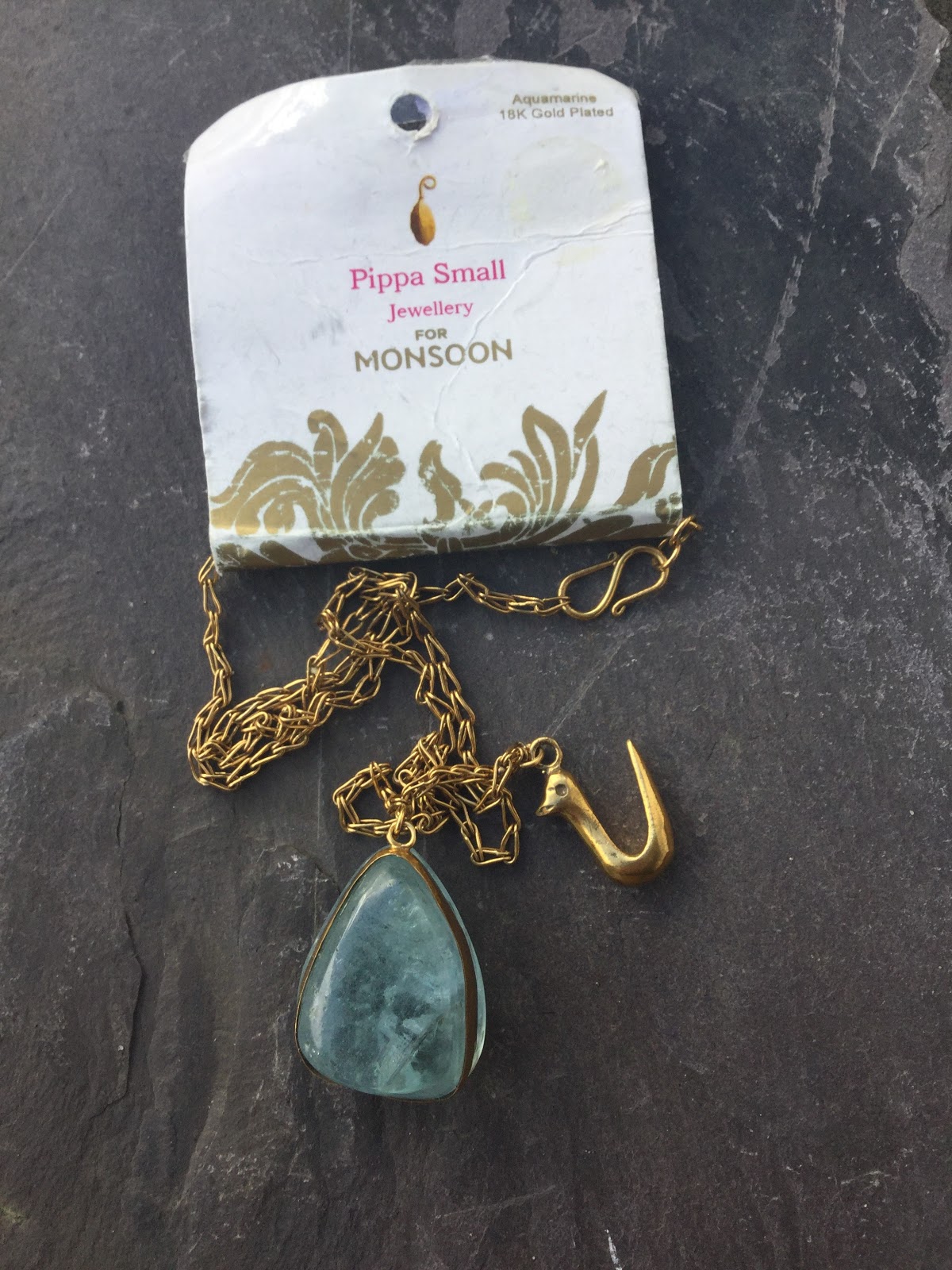 Sparkling Magpie : #win Pippa Small Jewellery/ Monsoon Aquamarine Pendant