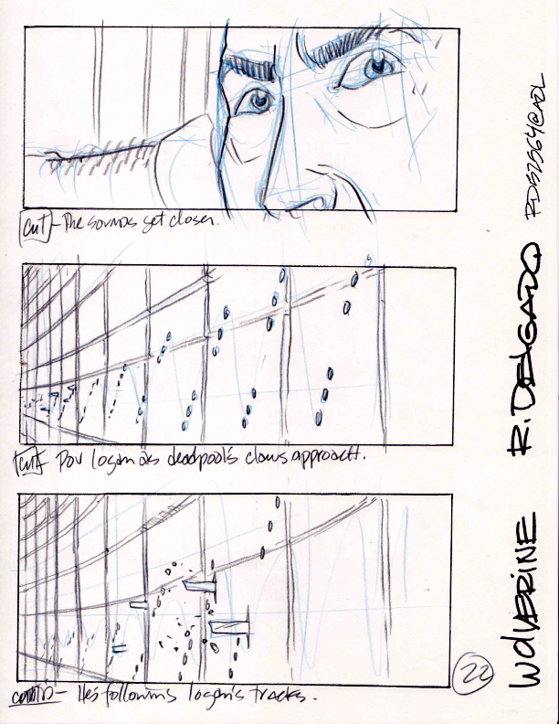 Ricardo Delgado's blog: Wolverine/Deadpool storyboard part 1